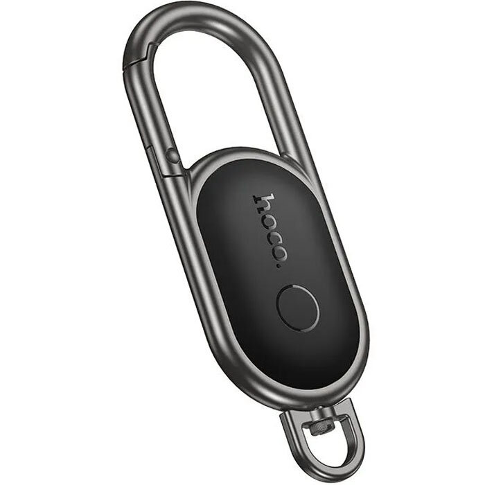 Трекер GPS Hoco E91J Black, метка от потери в виде брелока, только для iOS, черный