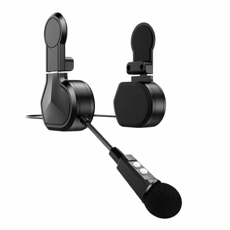 Мотоциклетные шлемы, наушники-гарнитуры, совместимые с Bluetooth, 5.3 High Fidelitys Audio, водонепроницаемые по стандарту IPX6 для обеспечения комфорта при езде