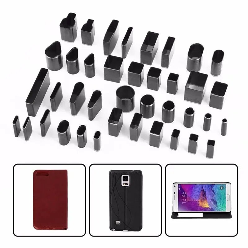 Пробойники по коже фигурные / Инструмент кожевенника 24 шт