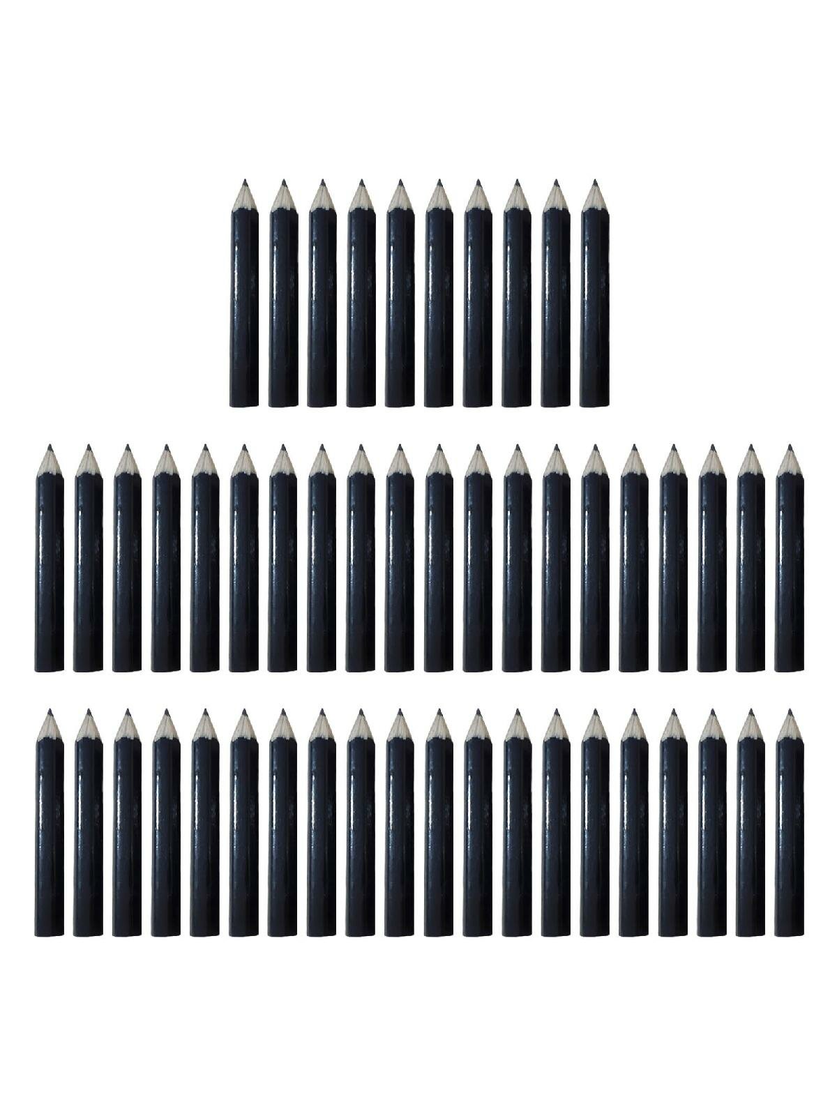 50шт 2,4 "Маленькие половинки карандашей для гольфа Мотивационные карандаши для рисования