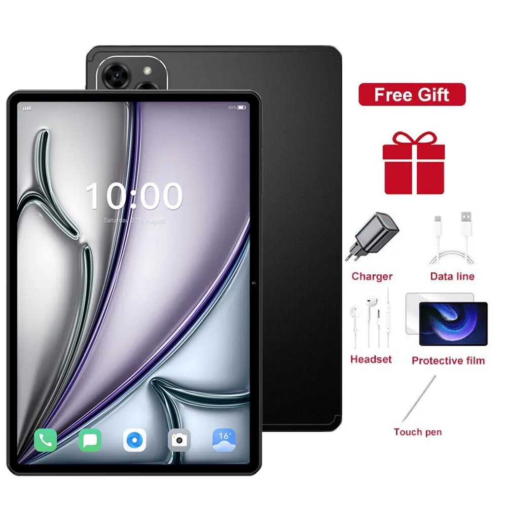 Планшет Pad 16 Pro 10,1 дюйма Черный, 22GB 2TB, Black