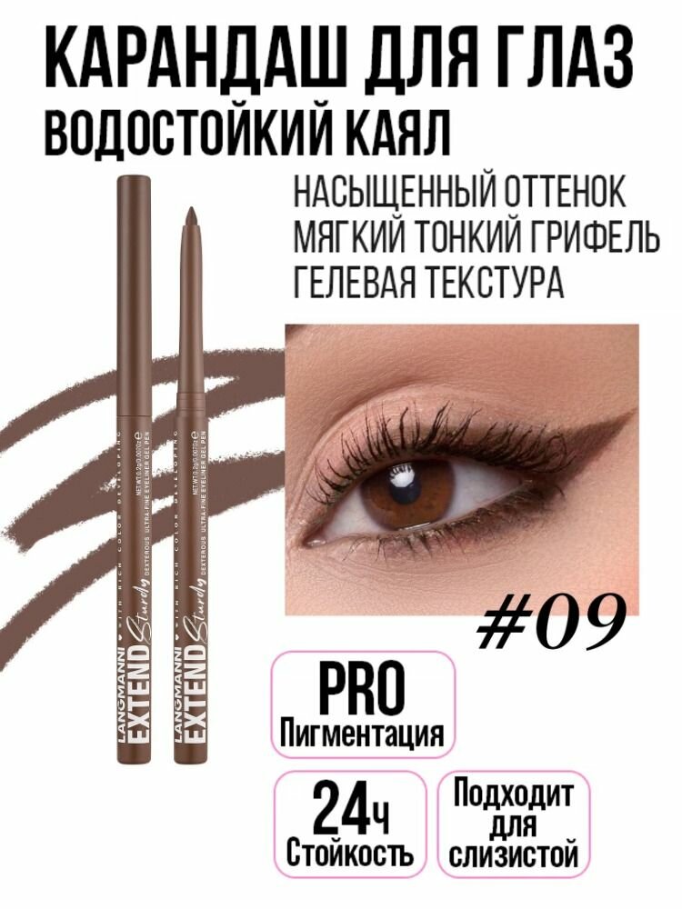 Карандаш для глаз каял гелевый