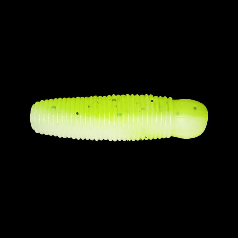 Рыболовная мягкая, двухцветная приманка Soft Larva/Insect Imitation/Salt Worm, имитация куколки пчелы 5 см/5.7 г, 10 шт, желто-белая