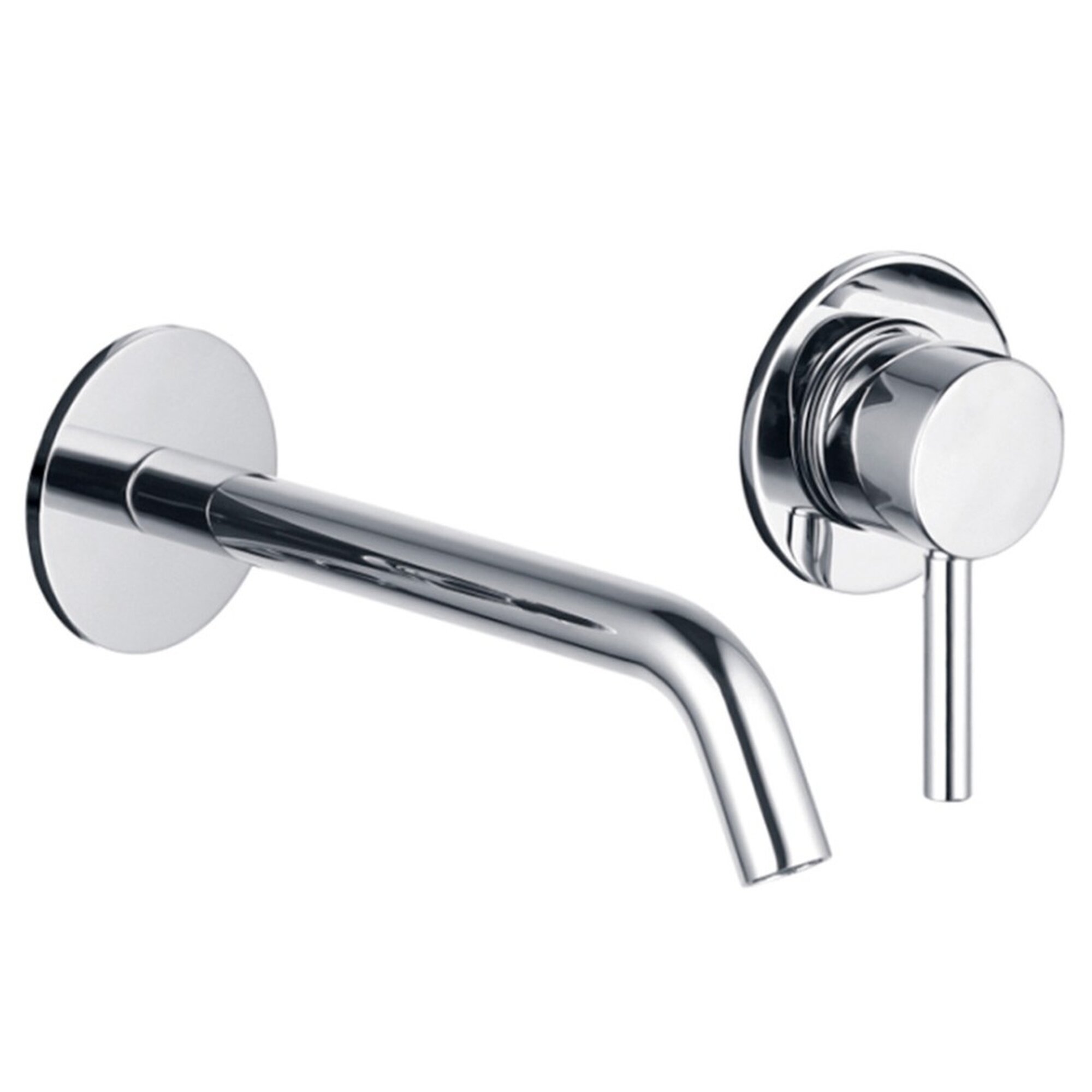 AQM 6215CR Siena Смеситель для раковины настенный на 2 отв. 180мм, внутр. монт часть в компл, Хром