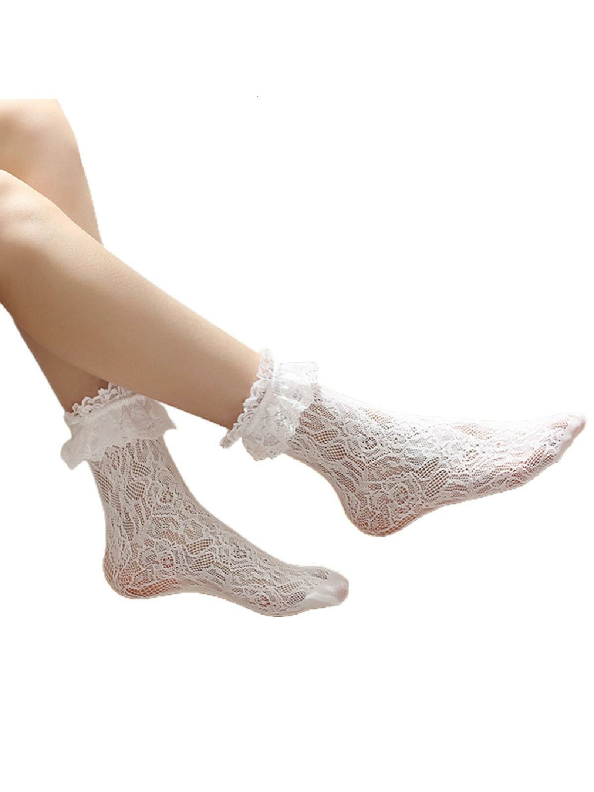 Женские короткие гольфы, Белый