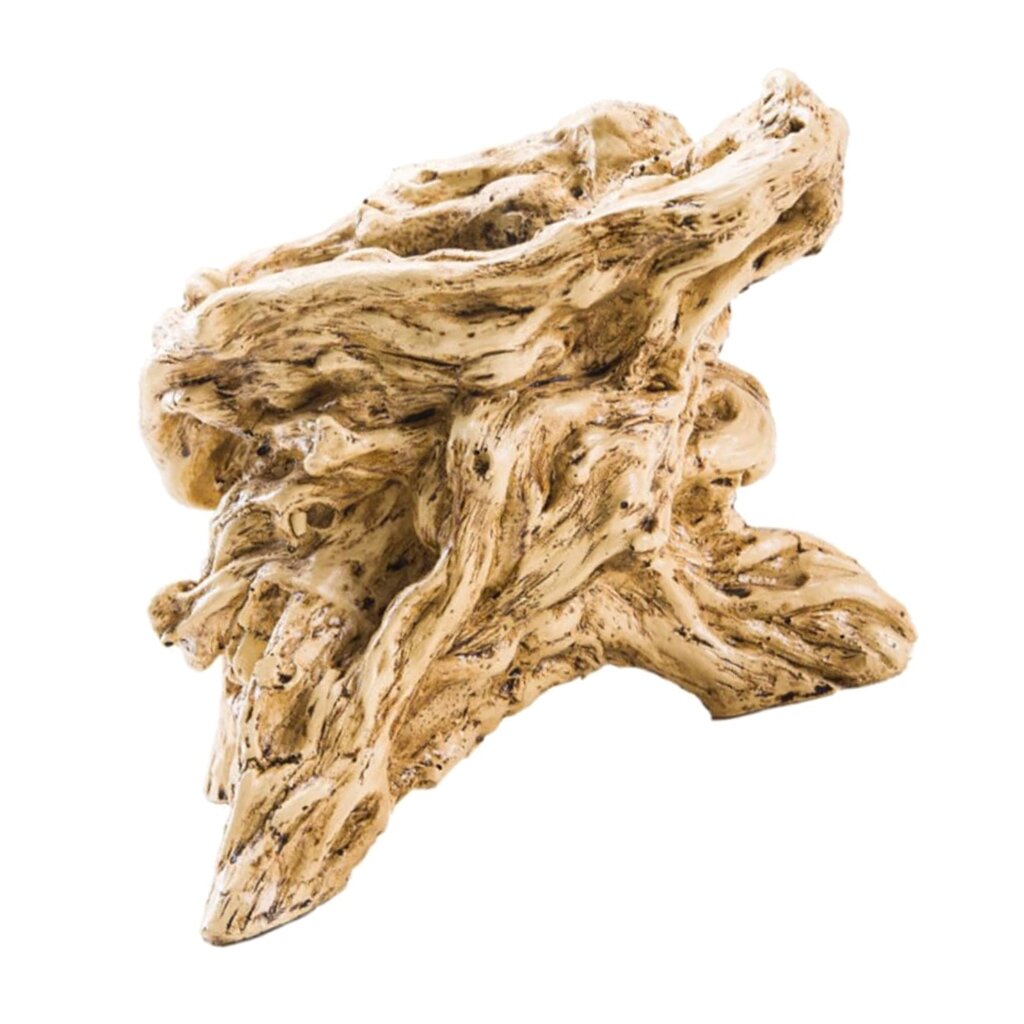 Имитация сочного цветочного горшка из корня дерева