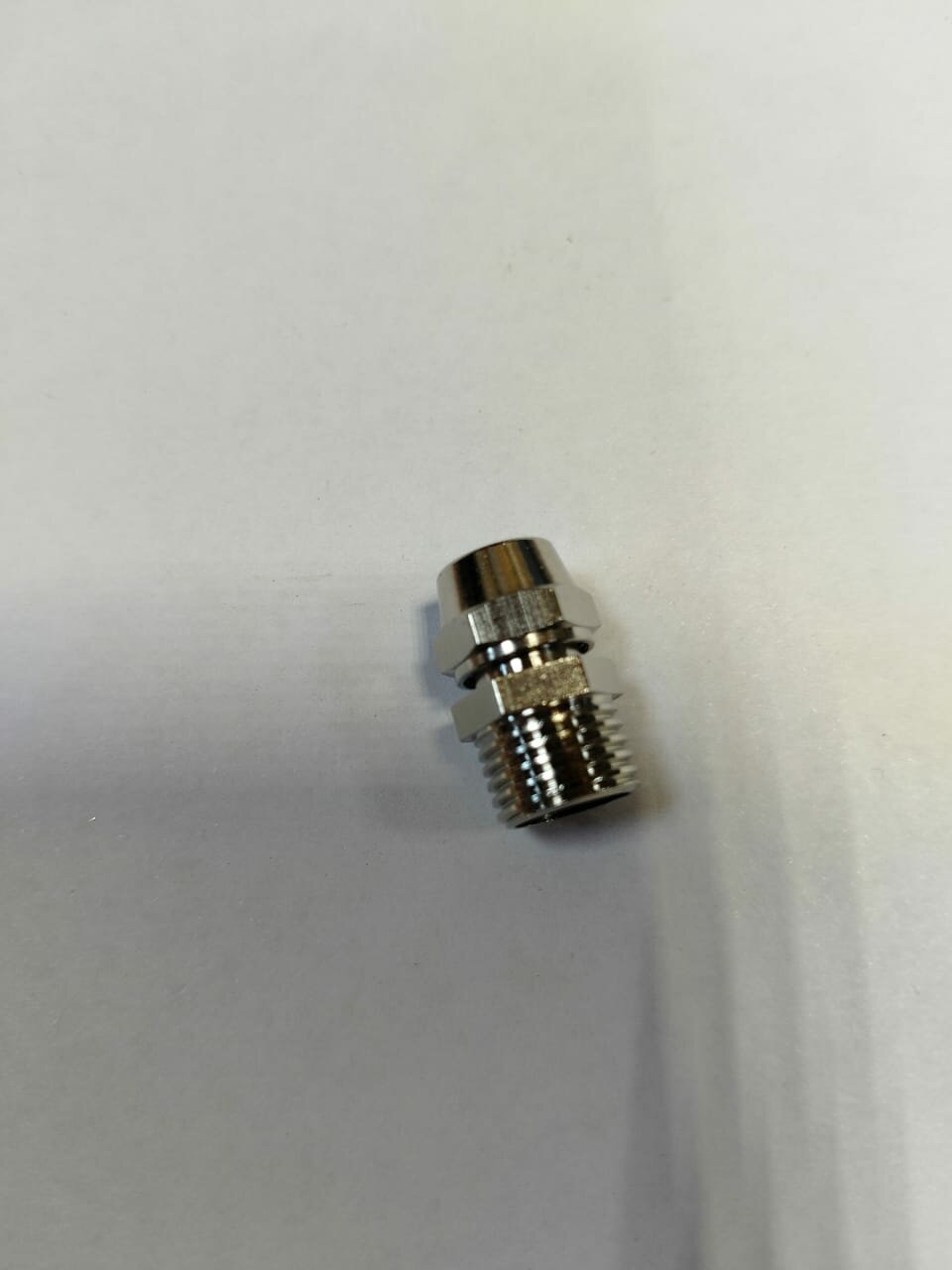 Фитинг металл прямой гайка 8mm-1/4 переходник, для пластиковых трубок