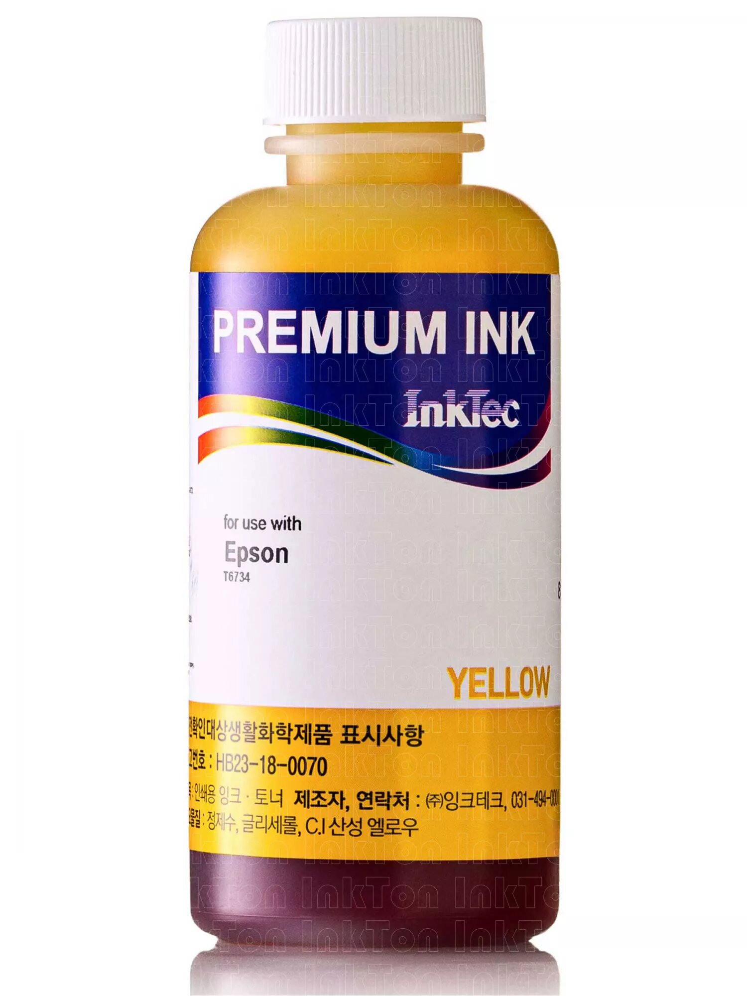 Чернила для принтера Epson T6734 L800, L805, L810, L850, L1800, 100 мл, желтые