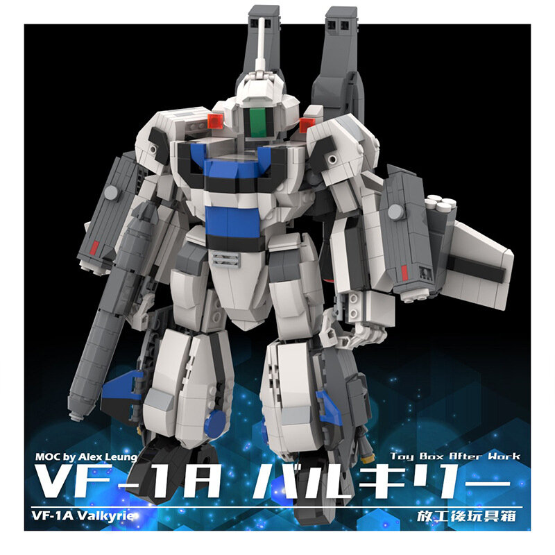 MOC строительный блок робот VF-1A мех Макросс модель здания орнамент игрушка