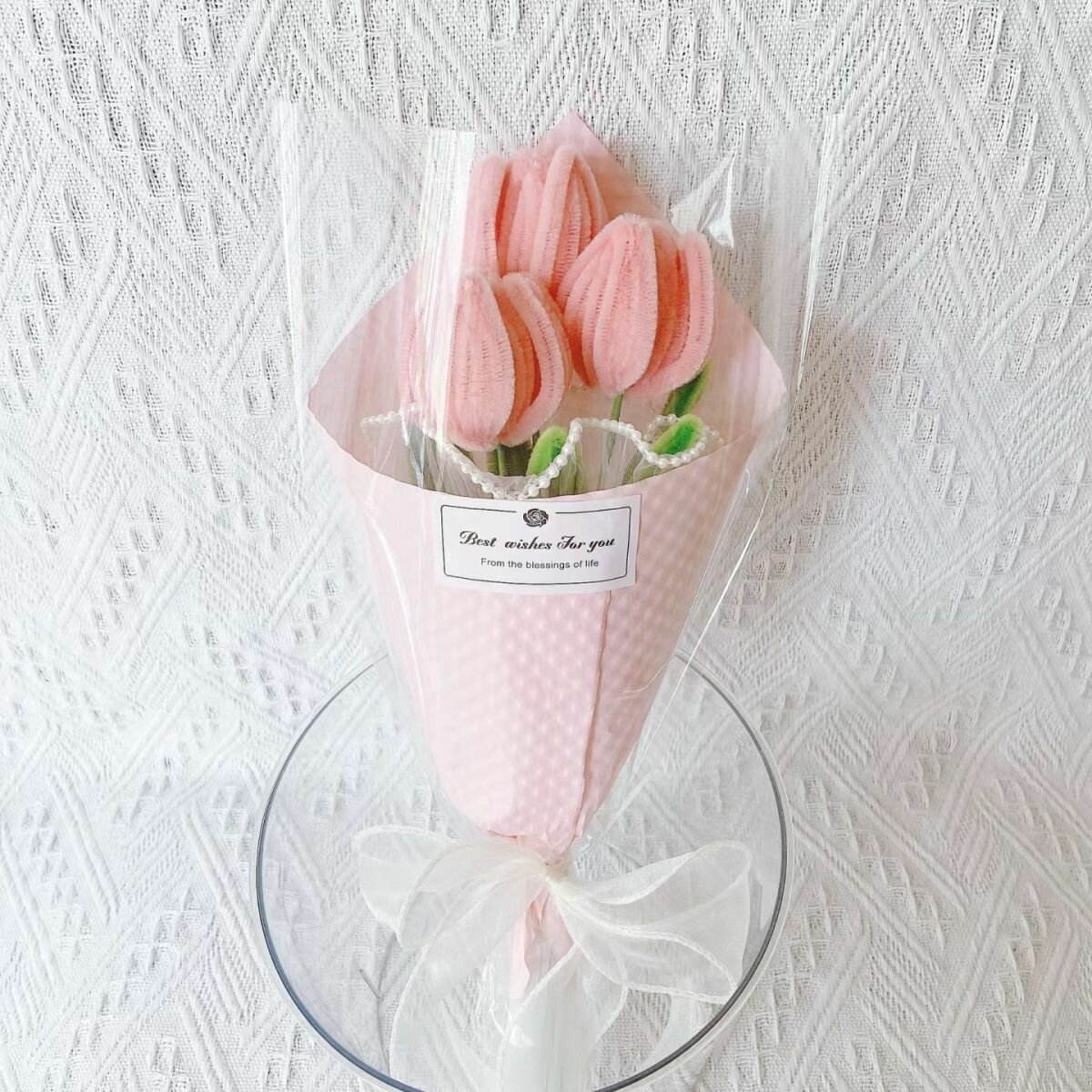 Завершенный букет из скрученных цветов: тюльпаны, ромашки, розы, плетеный букет в стиле Ins, свежий креативный подарок на фестиваль Qixi