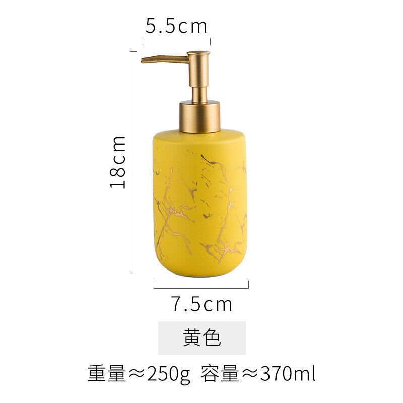Скандинавская минималистичная керамическая бутылка для дезинфицирующего средства, дозатор для шампуня, геля для душа, дезинфицирующий дозатор для ванной, помповая бутылка
