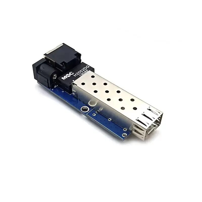 Мини медиа конвертер LanYuXuan YV-MCSFP-MINI 1000M 1SFP 1RJ45 PCB
