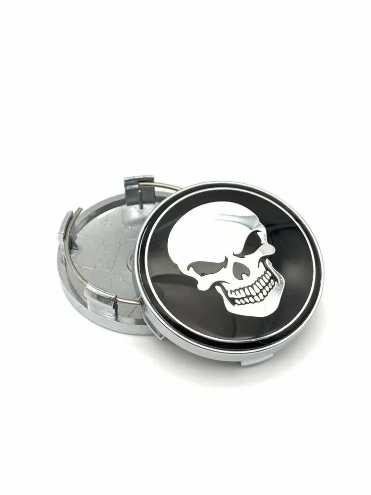 Колпачки заглушки на литые диски Punisher / Каратель 60/56/10 мм, 4 шт.