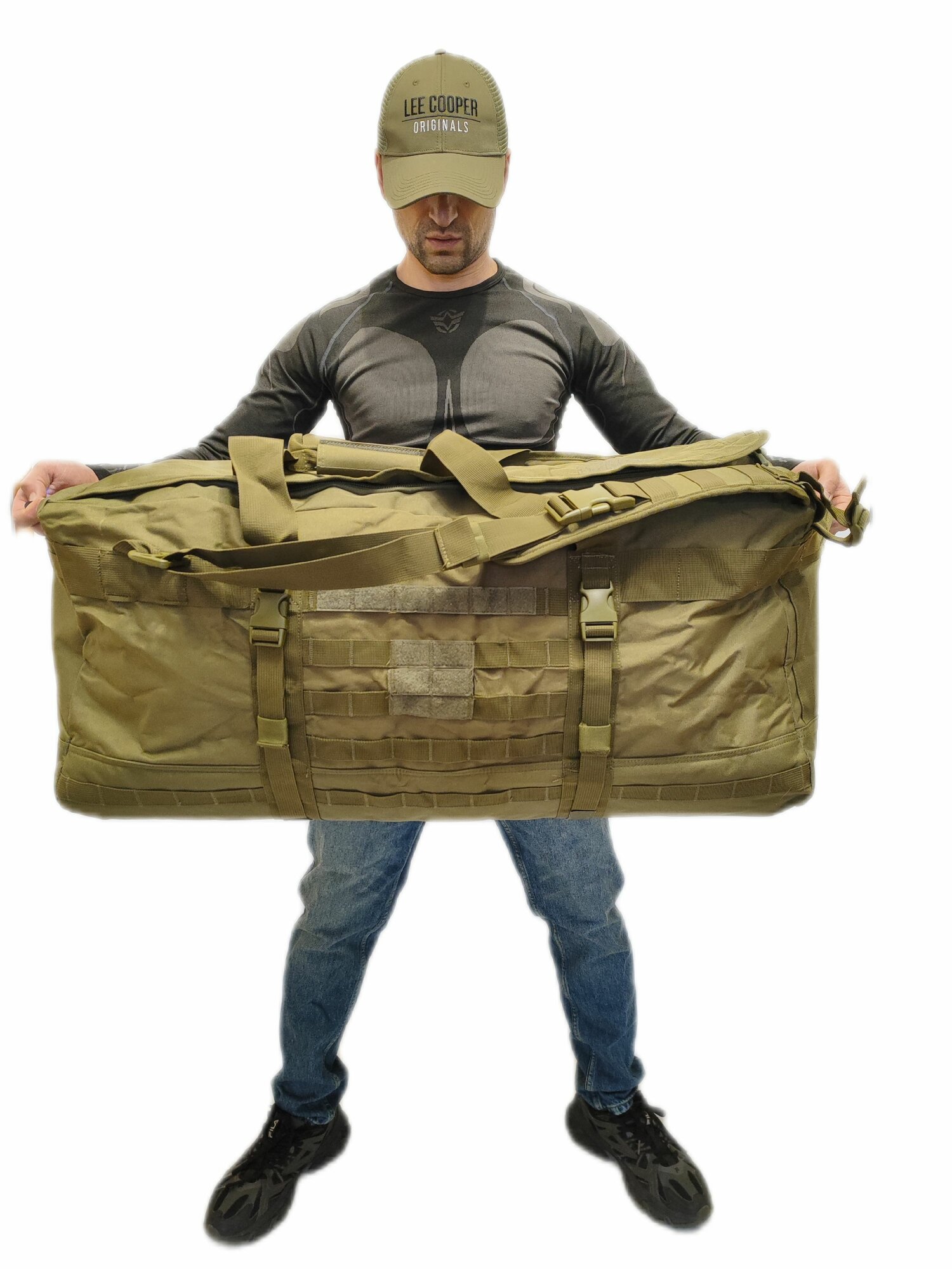 Баул военный Шторм/армейская сумка рюкзак/спортивная сумка вместительная дорожная 120 литров Олива