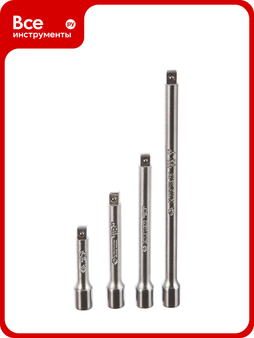 Набор удлинителей (1/4", 55, 75, 100, 150 мм, 4 предмета) KING TONY 2104PR