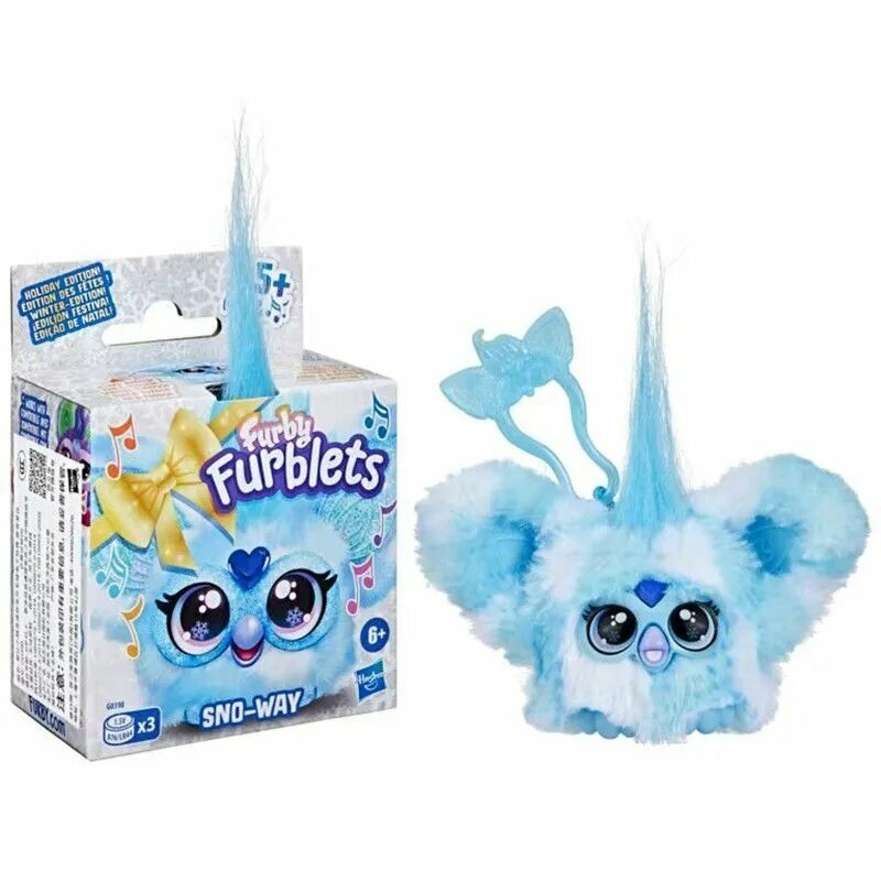 Ферби Hasbro Furby Furblets Chee-Chee / Детские интерактивная игрушка, маленькие плюшевая кукла, умеющие петь, подходят для подарков на день рождения детям от 6 лет и старше.