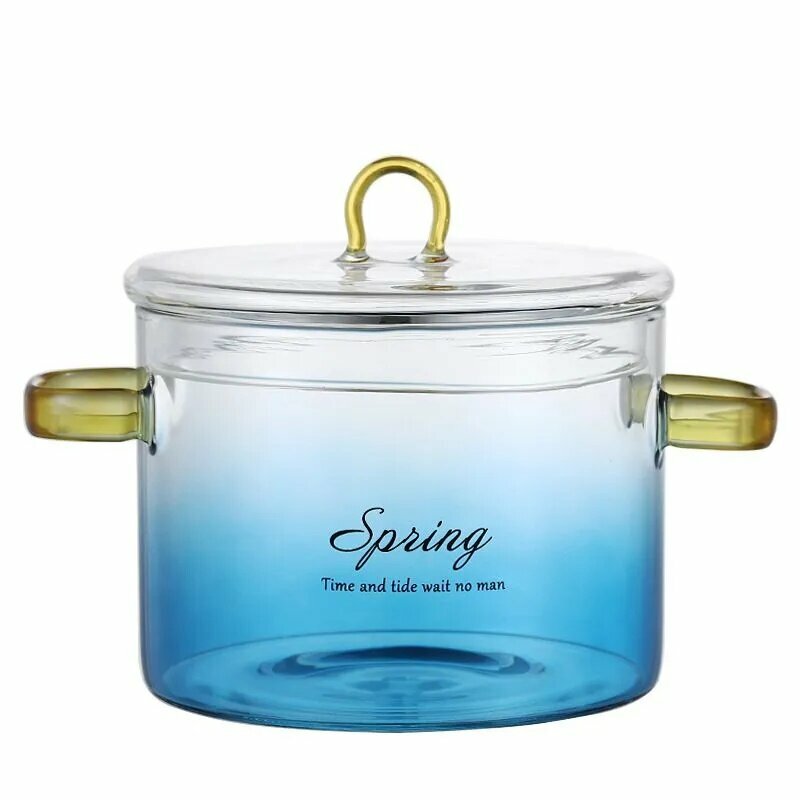 Кастрюля, Боросиликатное стекло, Стекло, 1,5 л, 2 шт