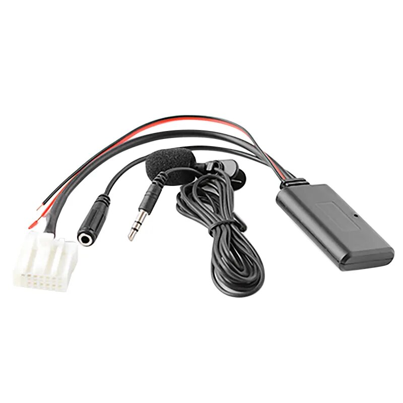 Bluetooth-адаптер 5.0 для Mazda с "AUX" 16-pin и внешним микрофоном, обеспечивает громкую связь и воспроизведение музыки, совместим с Mazda 2/3/5/6/MX5/RX8/CX7