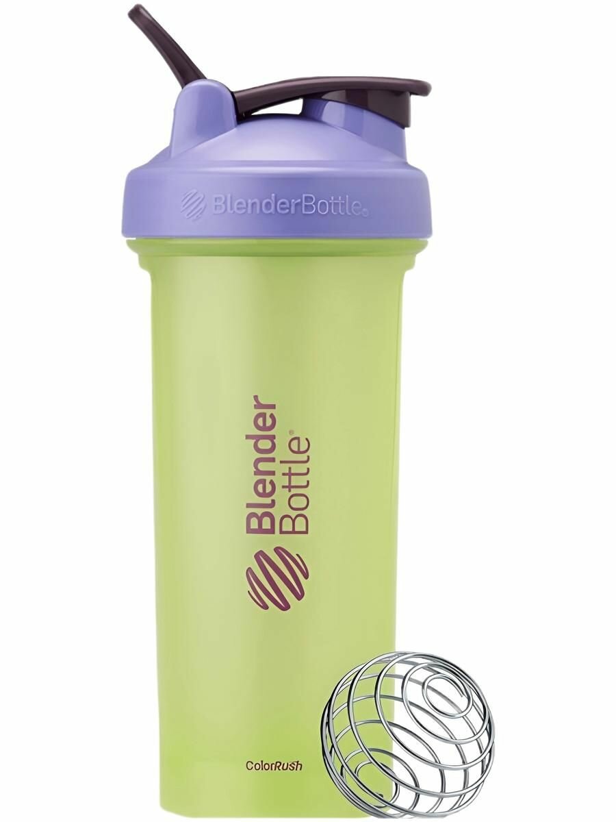 BlenderBottle, Шейкер спортивный Classic, ColorRush цвет LimeRocky, 828 мл (28oz)