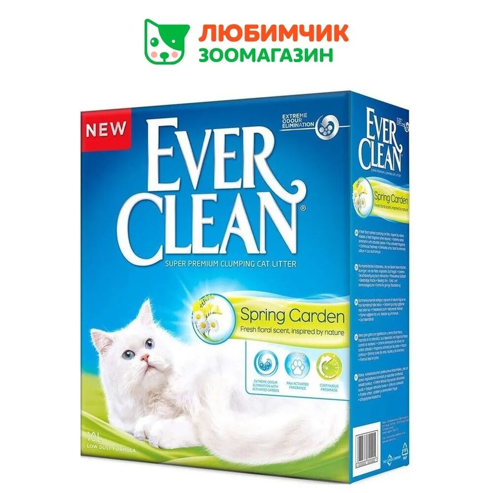Ever Clean Spring Garden наполнитель бентонит, 10 л
