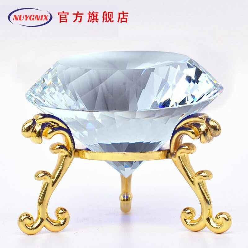 Игрушка из драгоценных камней, кристалл, цветной камень, детский алмаз, прозрачный, 5 см, большой стеклянный кристалл, украшение, подарок для детей