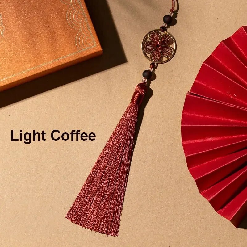 Кисточка декоративная бордовая LightCoffee