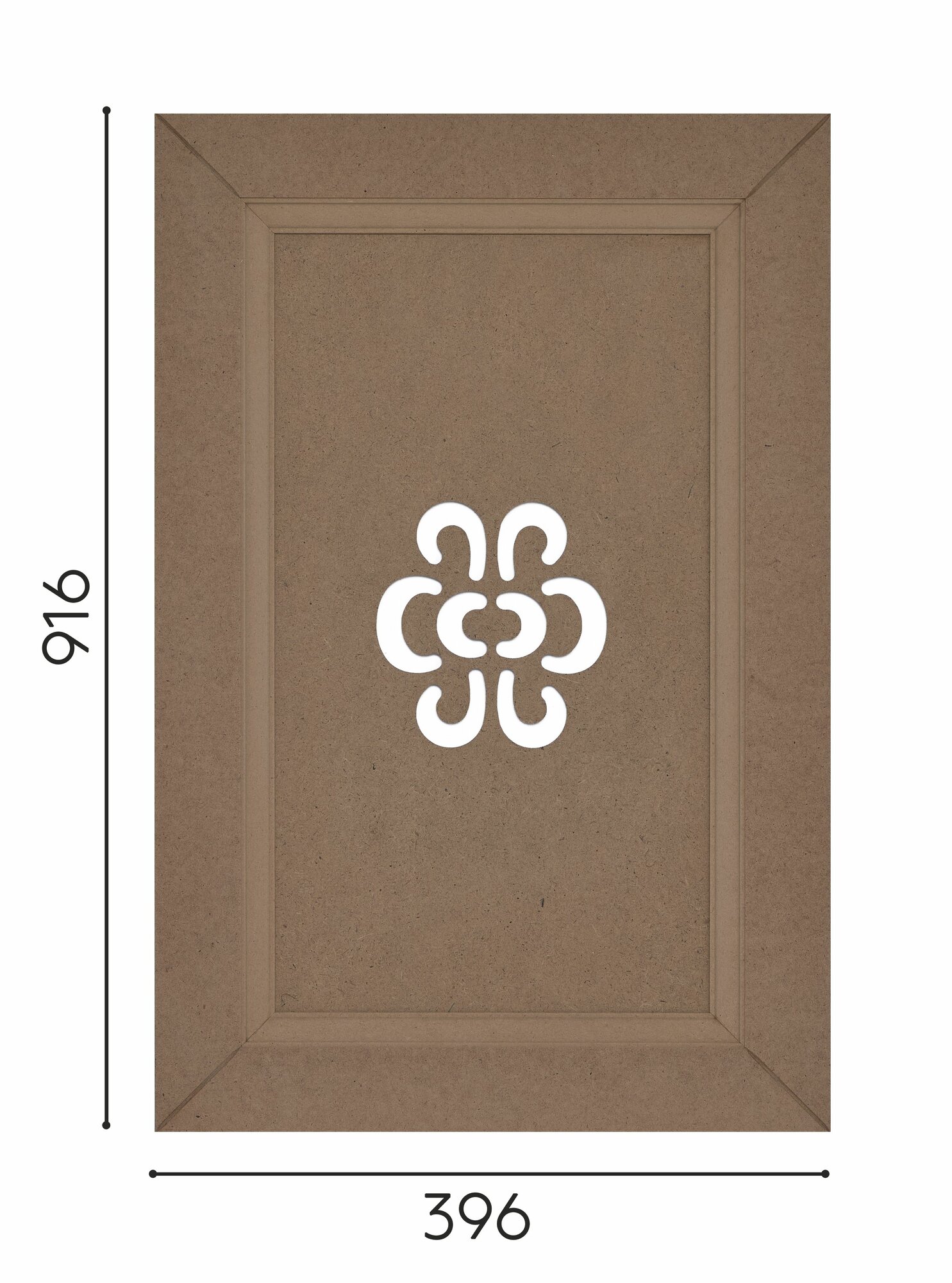 Фасад мебельный МДФ под покраску цветок