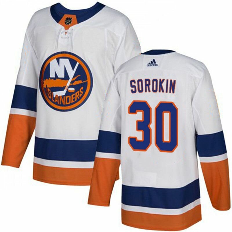 NHL джерси хоккейная Нью-Йорк Айлендерс New York Islanders Hockey Jersey 30 Ilya Sorokin