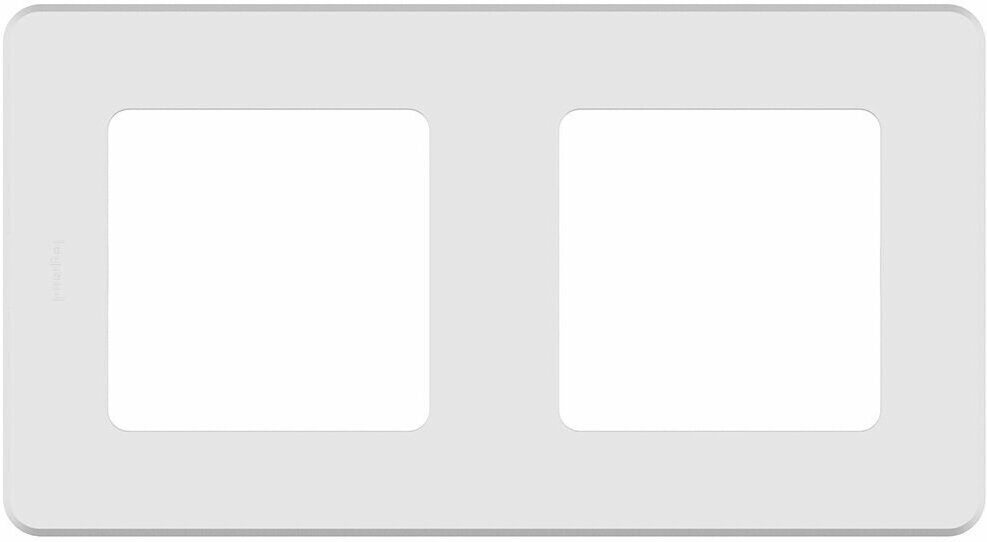 Рамка Legrand Daccord Inspiria 2 поста 673940, крепление на застежке, белая