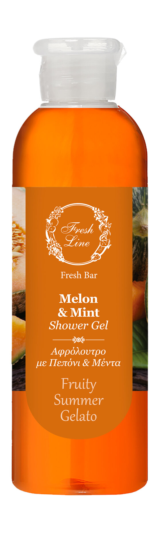 FRESH LINE Гель для душа "Дыня-мята", 200 мл