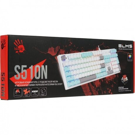 Клавиатура A4Tech Bloody S510N белый (S510N (ICY WHITE ))