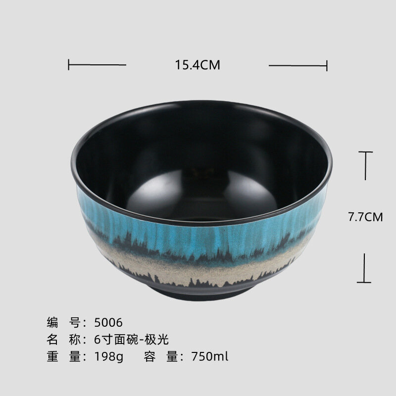 Японский и корейский стиль, простая креативная ручная роспись, имитация фарфора, посуда для дома, суповая миска, рисовая миска, круглая тарелка, ресторанная западная тарелка, салатница