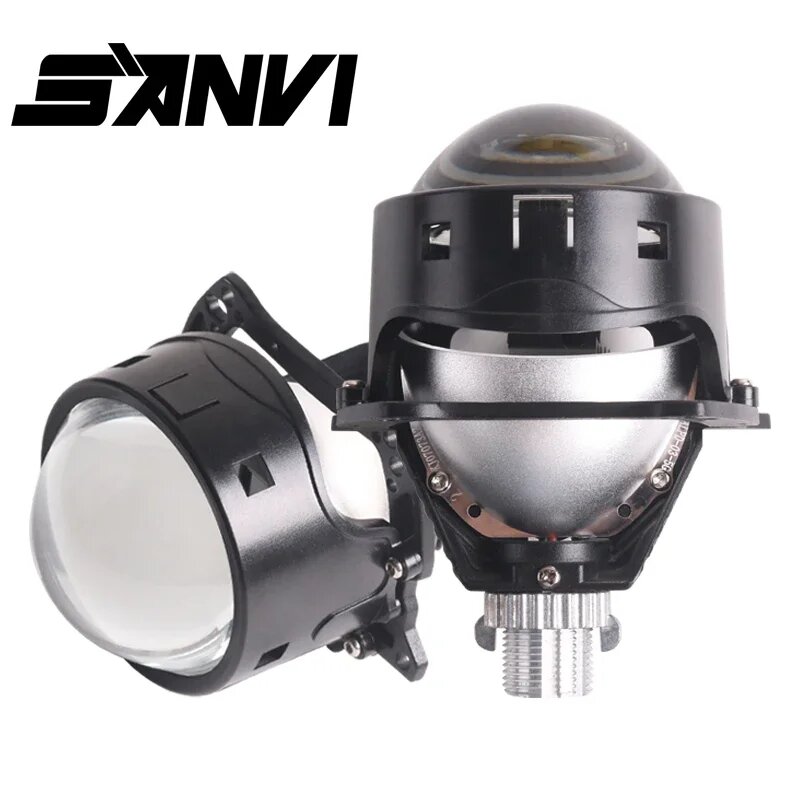 SANVI S07 Автомобильные 3-дюймовые бисветодиодные линзы для проектора 12 В 110 Вт 6000 without mask