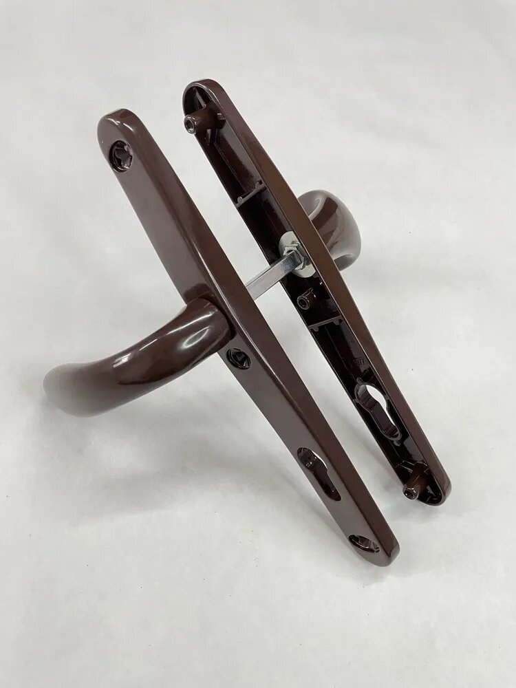 Ручка для калитки нажимная-ухват на планке. Ручка на калитку уличная