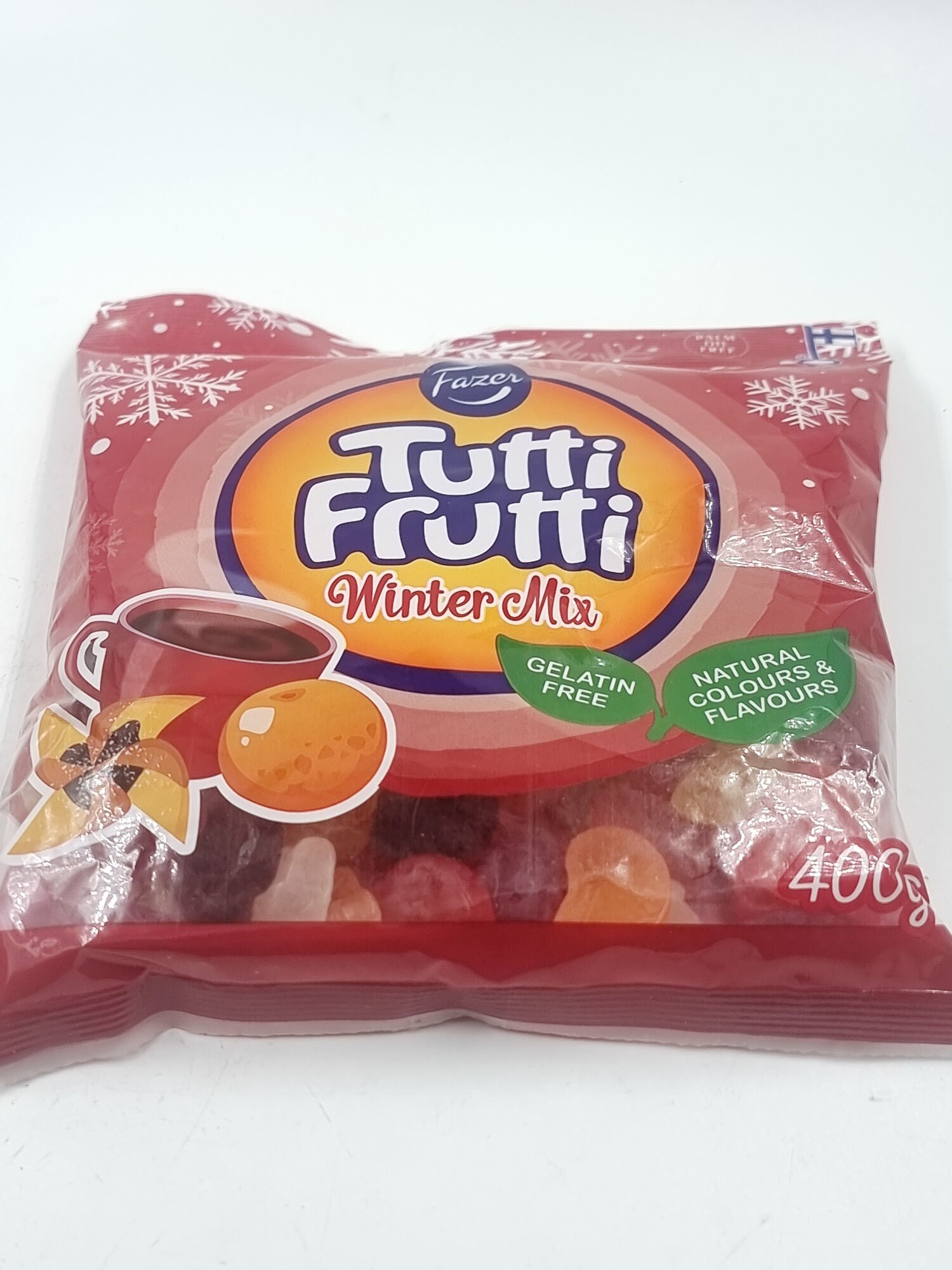 Конфеты Fazer Tutti Frutti Winter Mix фигурные ассорти 400 г (из Финляндии)