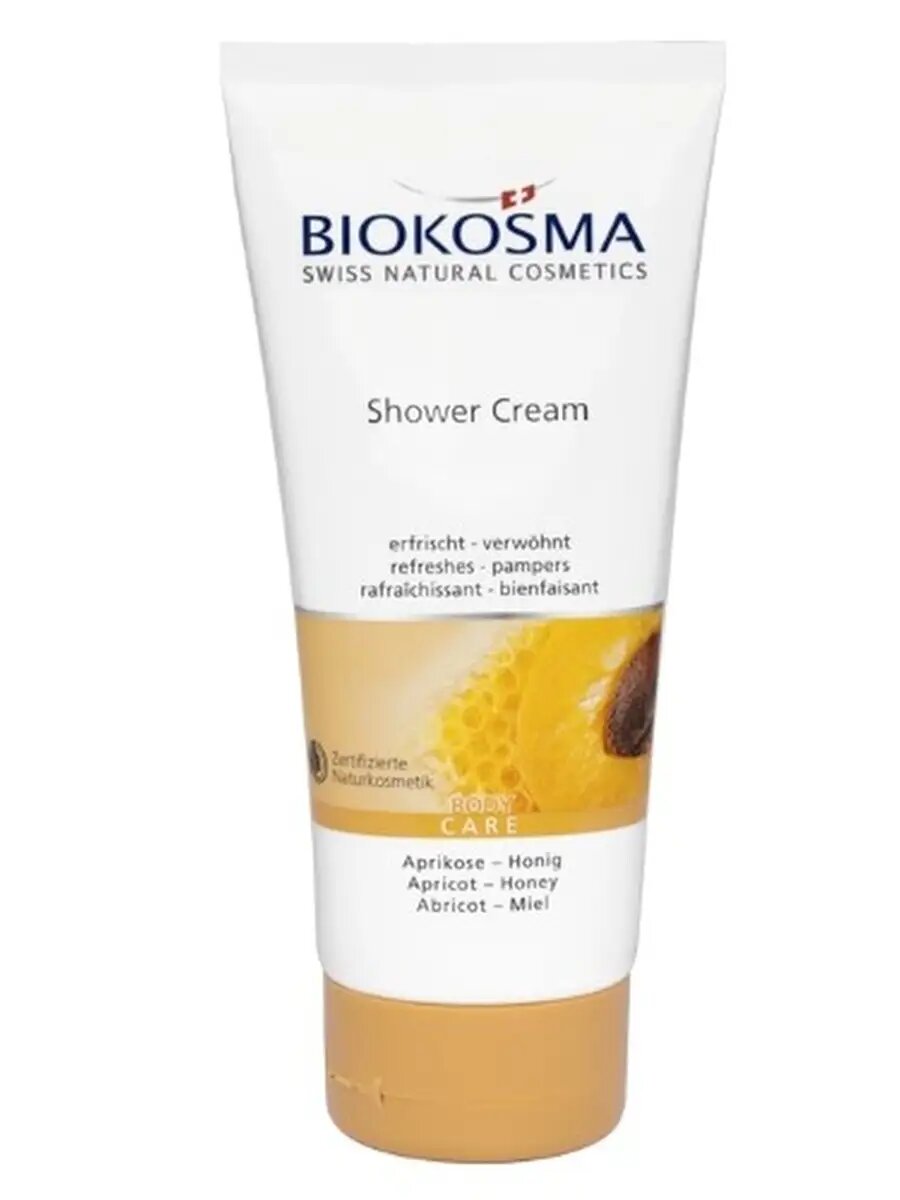 Biokosma крем для душа био абрикос - био мед 200 мл