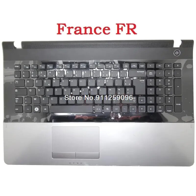 RU SP GR FR Подставка для рук и клавиатура для ноутбука Samsung NP300E7A NP305E7A 300E7A 305E7A Россия Испания Франция Германия с тачпадом Новый
