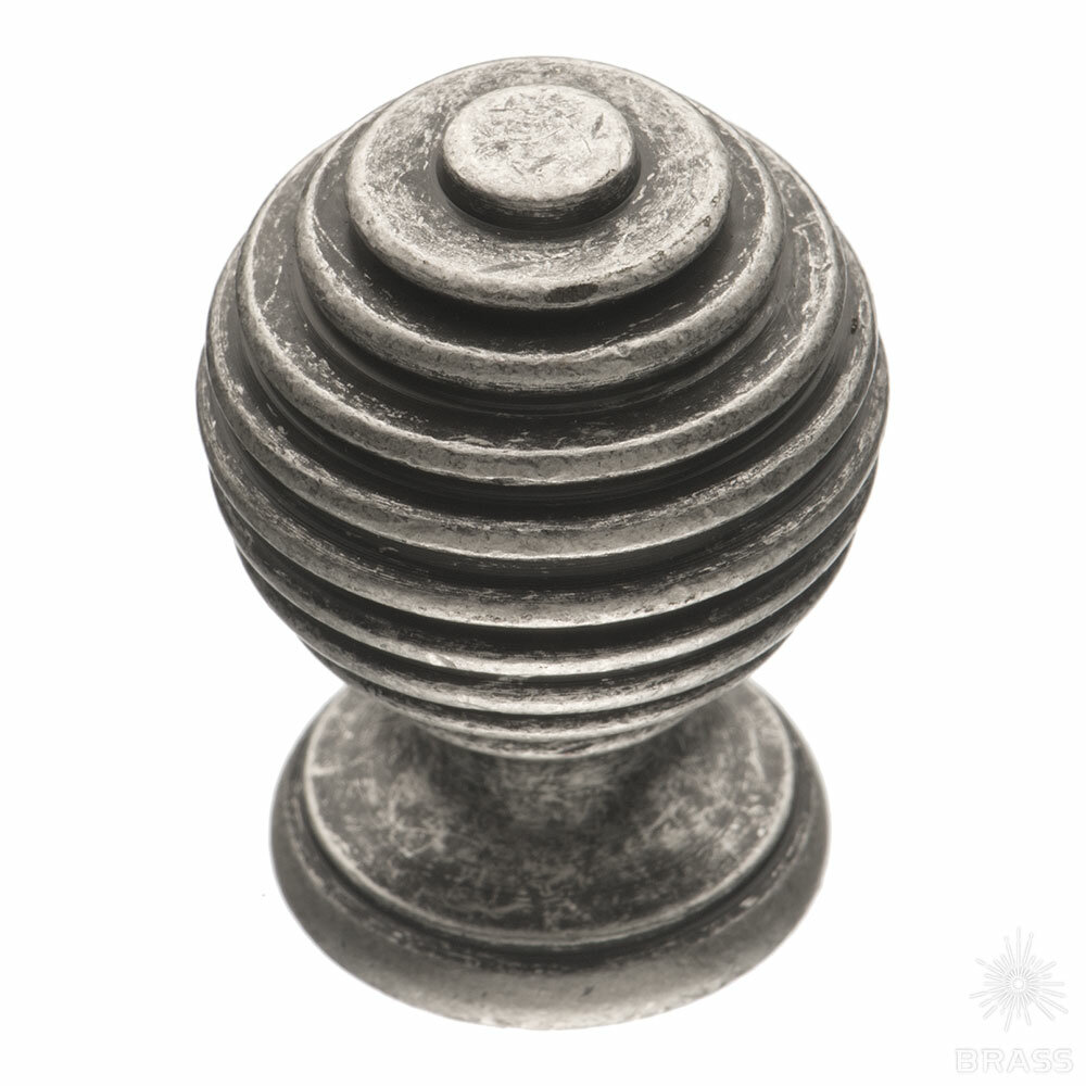 15.030.16 Ручка кнопка современная классика, старое серебро, Италия