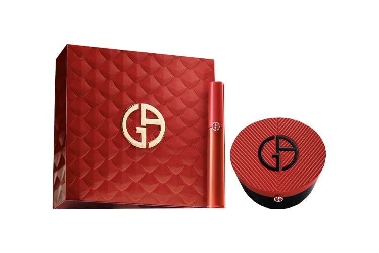 Наборы для макияжа женские GIORGIO ARMANI 5729918, Pleated Red Air Cushion #2+Classic Color #405