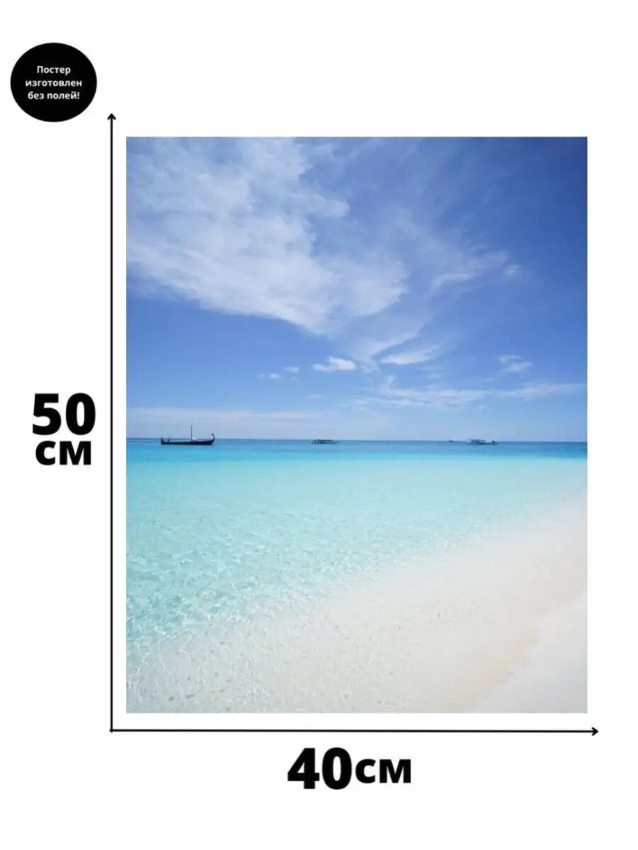 Постер пляж море