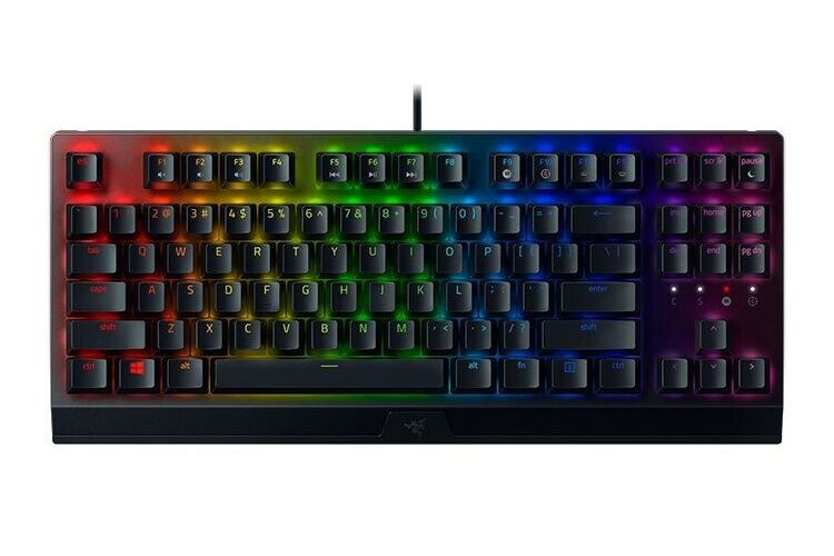 Проводная игровая клавиатура унисекс Razer BlackWidow V3 Competition Edition, 87 клавиш, Green/Yellow Switch, RGB