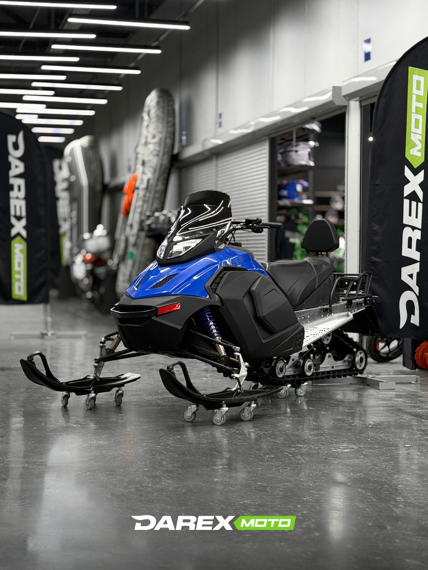 Снегоход Nishman, 500 EFI, 2 места, двигатель 31л. с, максимальная скорость 80км/ч, синий