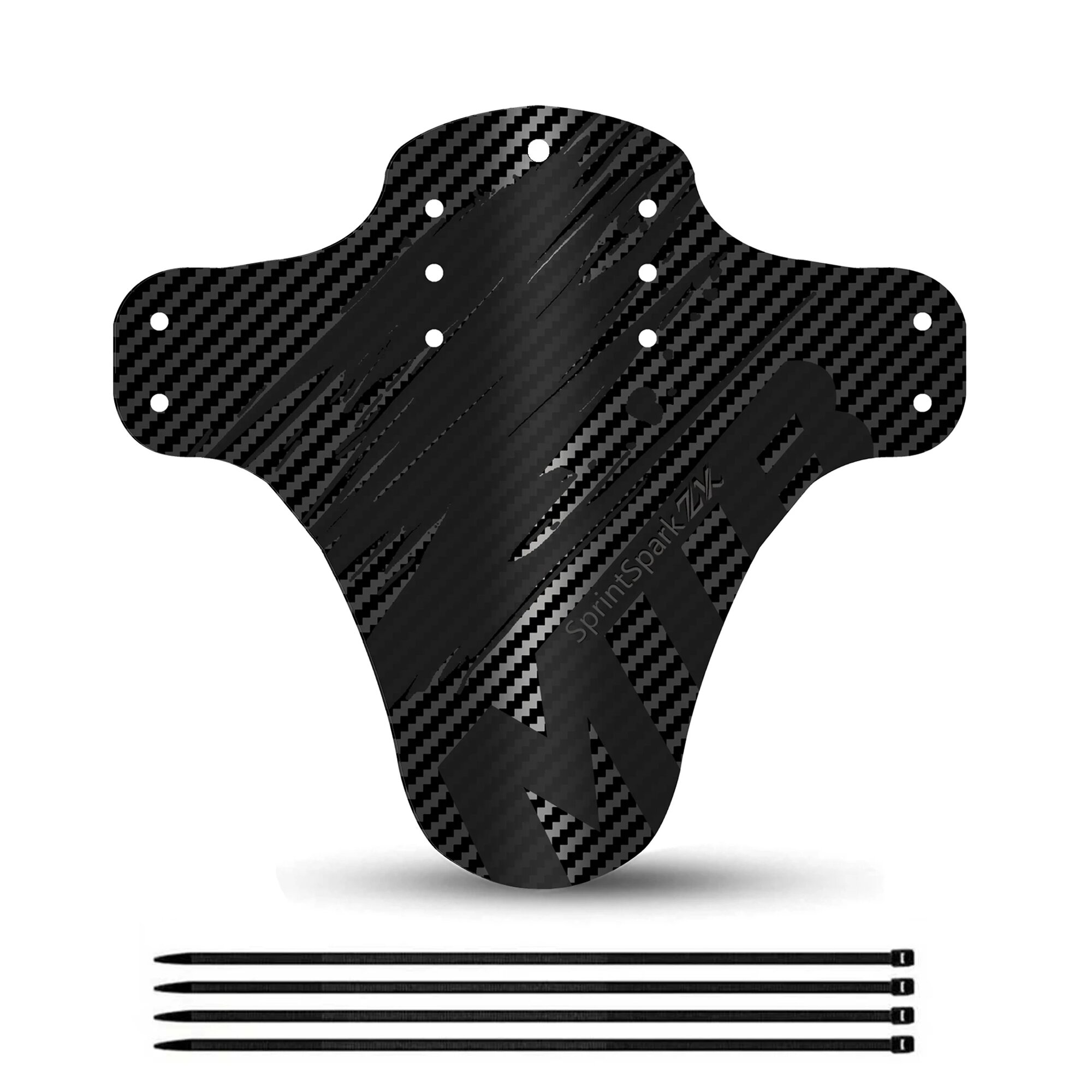 Велокрыло карбоновое черное MTB SprintSpark ZK