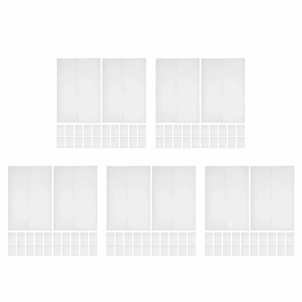 Прозрачные конверты из кальки для свадебных приглашений в наборе 150 шт