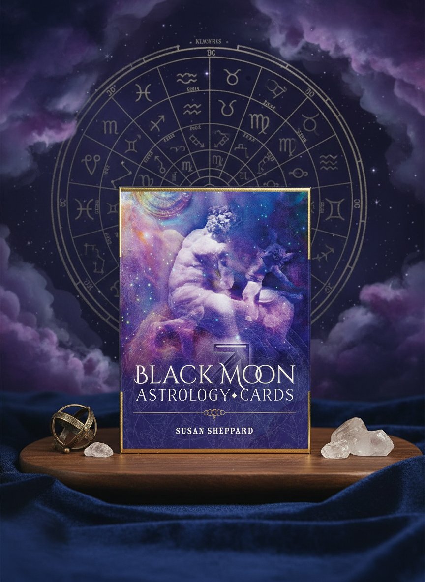 Карты Таро "Black Moon Astrology Cards" Blue Angel / Астрологическая Колода Чёрной Луны 63386 Blue Angel