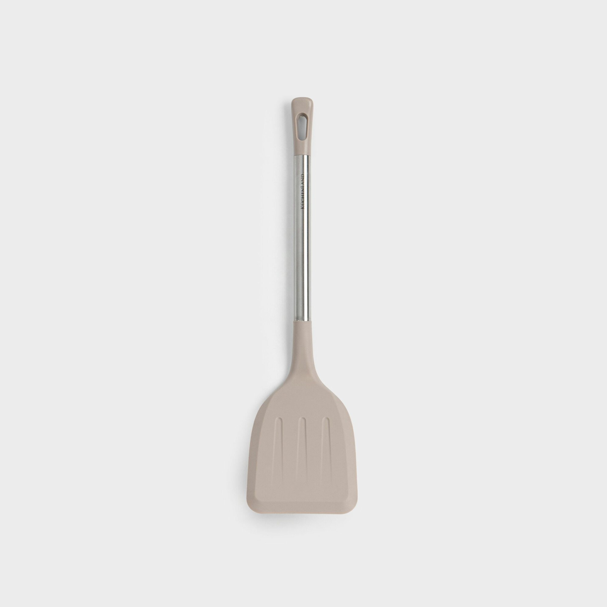 Лопатка, 35 см, силикон/сталь, серая, Ginelli kitchen, Kuchenland