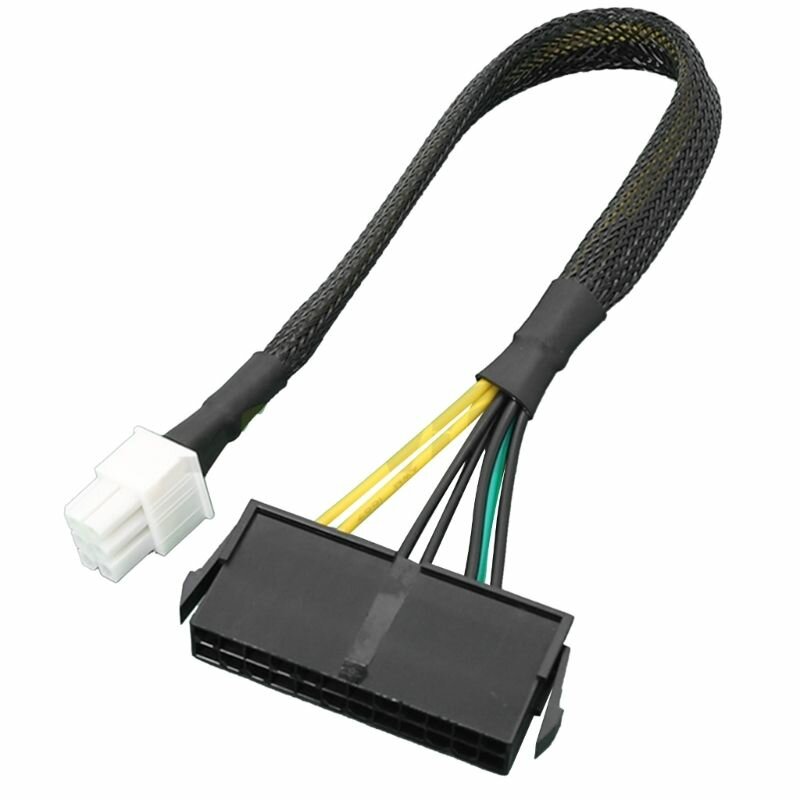 (1 шт.) Переходной кабель для блока питания Acer: 24-pin на 6-pin, в оплетке