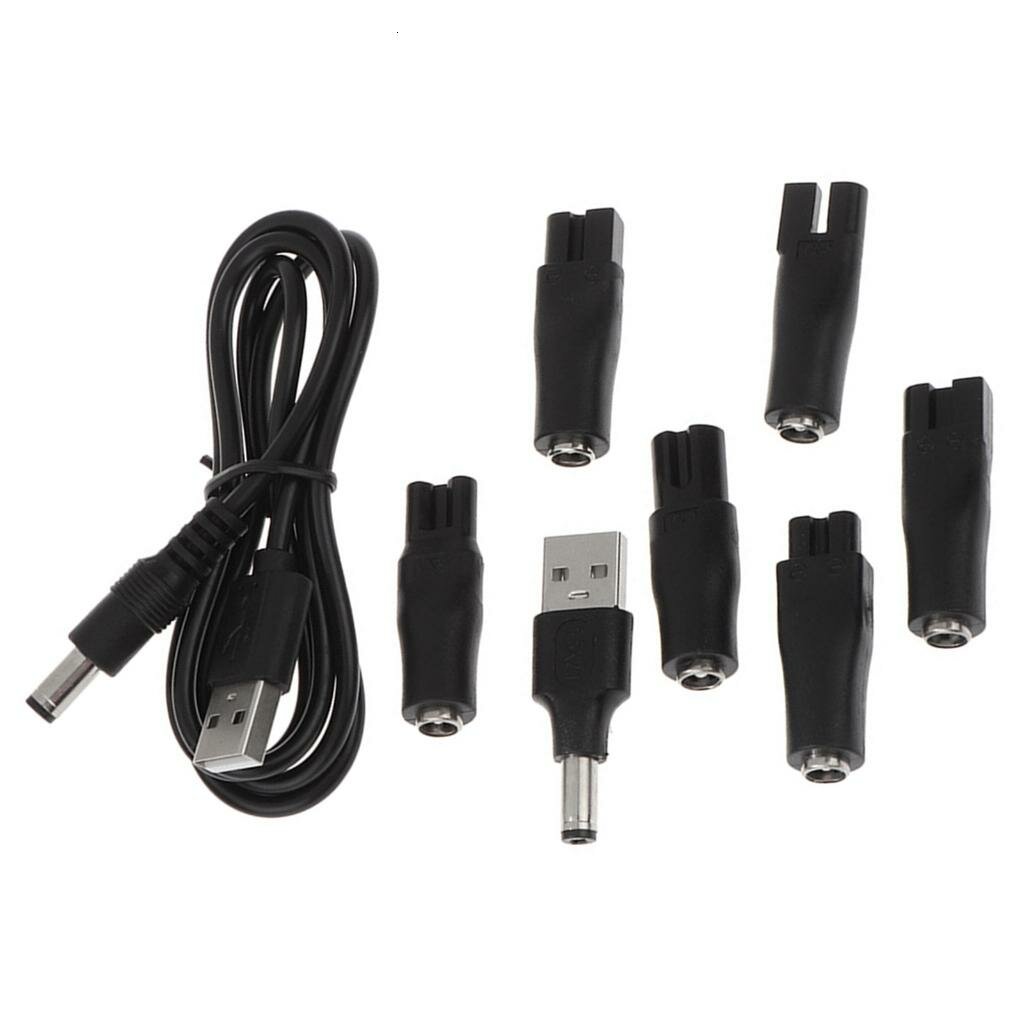 USB-адаптер для триммеров и бритв, набор из 7 частей