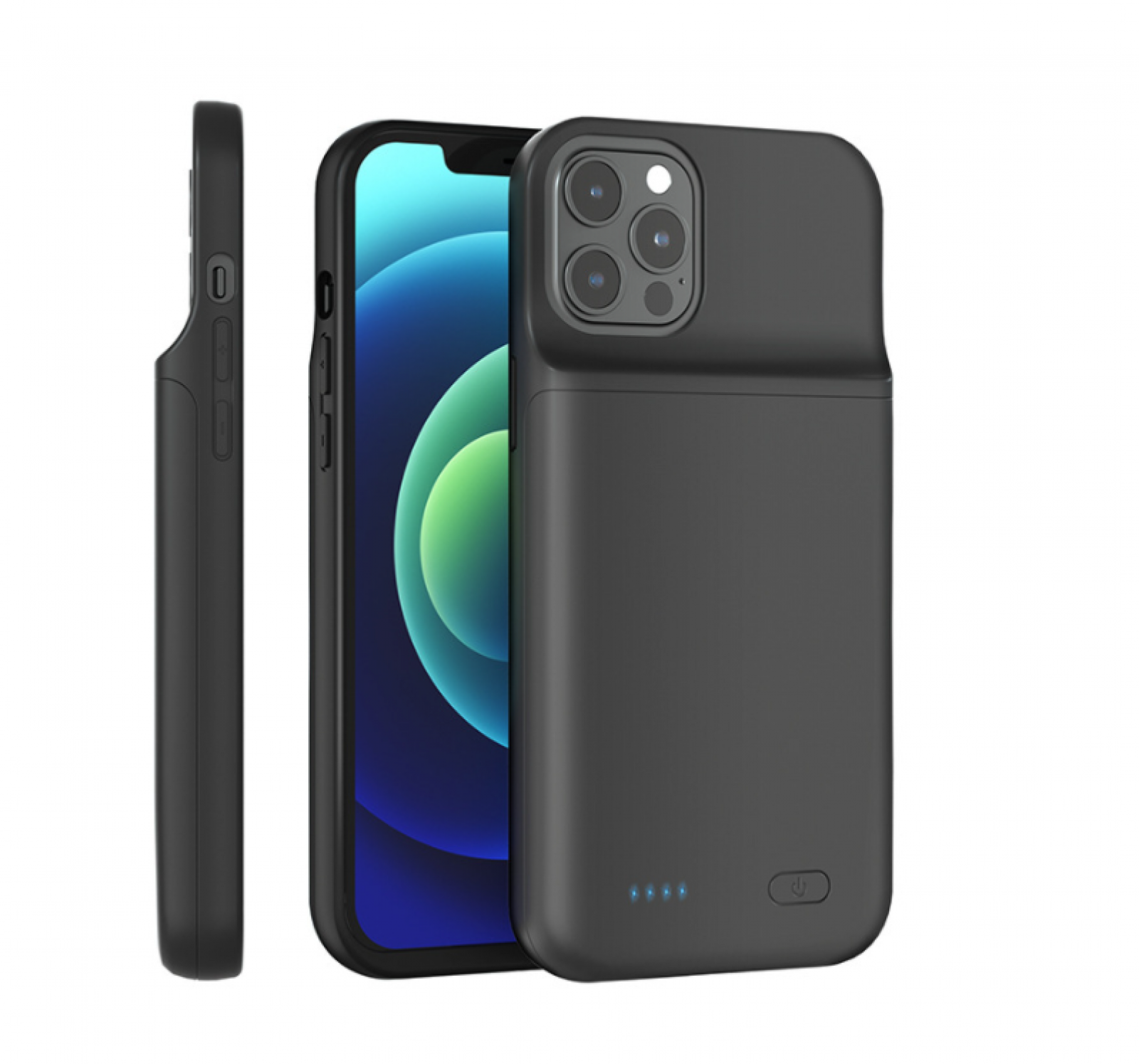 Чехол-бампер MyPads с мощной батареей 6800 mAh для iPhone 12 mini (5.4) черный