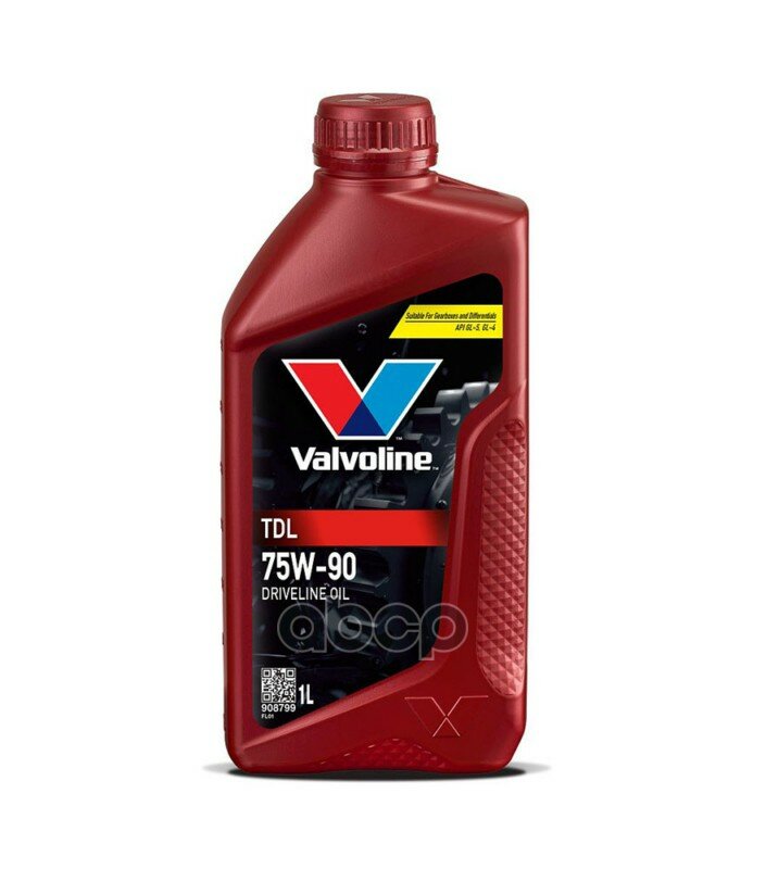 Масло трансмиссионное VALVOLINE TDL GL-4 GL-5 75W-90 1л На складе Valvoline арт. 908799